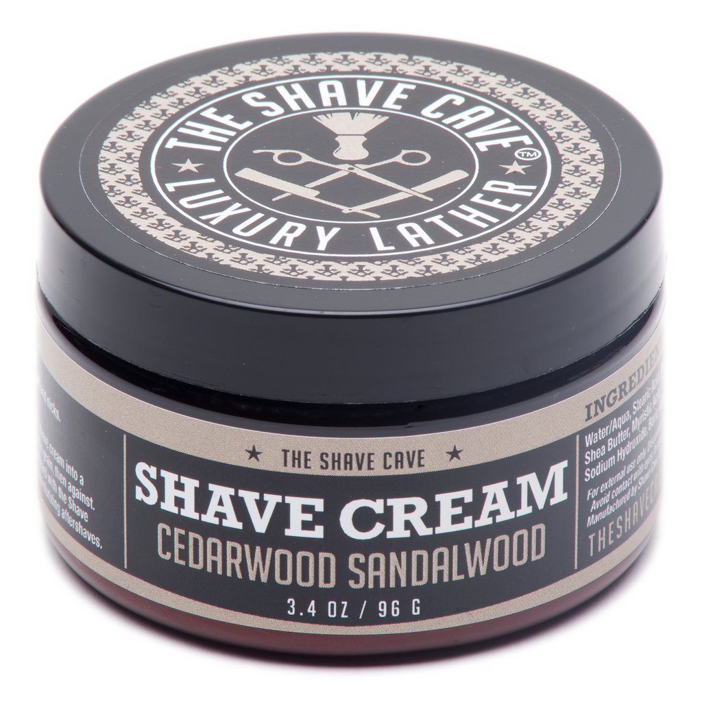 Luxury Lather - Shave Cream - Cedarwood Sandalwood - 3.4oz – Shave Cave